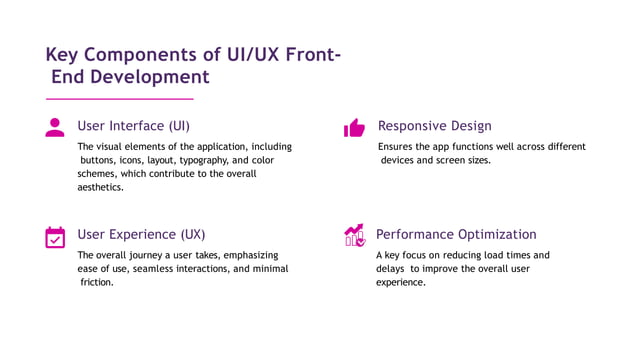 Optimizing User Engagement with UI UX Front-End Development | PPTX | Web Development | Internet