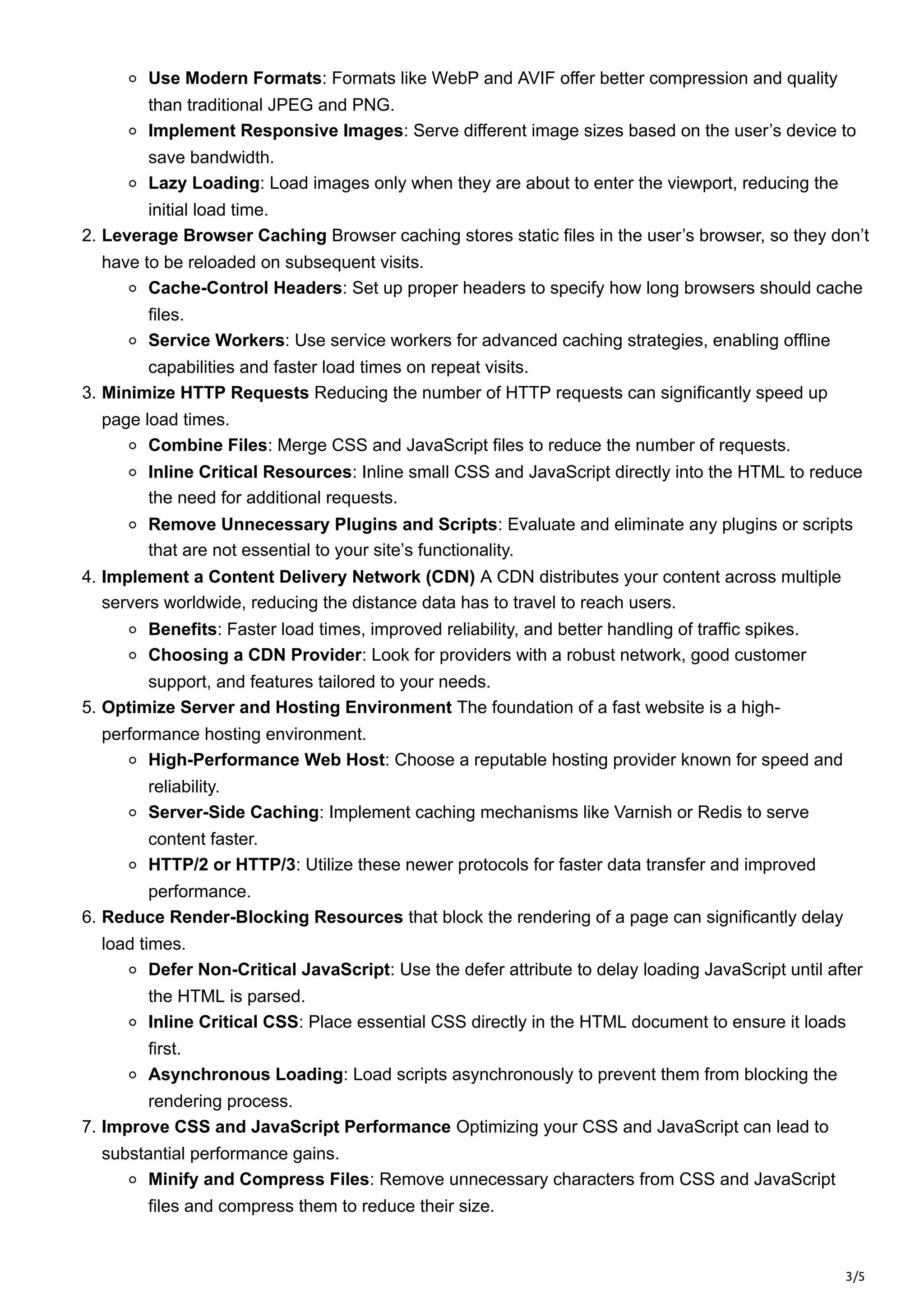 Optimizing Website Performance Tips for Faster Load Times in 2024 | PDF | Free Download