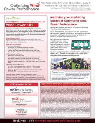 Optimizing Wind Power Performance US | PDF