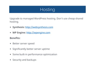 Optimizing WordPress Performance | PDF