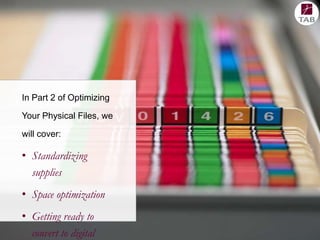 Optimizing Your Physical Files Part 1 | PPT | Data Storage and ...