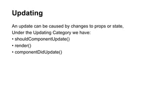 Optimizing your use of react life cycles by shedrack akintayo | PPT