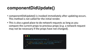 Optimizing your use of react life cycles by shedrack akintayo | PPT