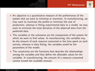Optimization and its applications usefulness for researchers | PPT