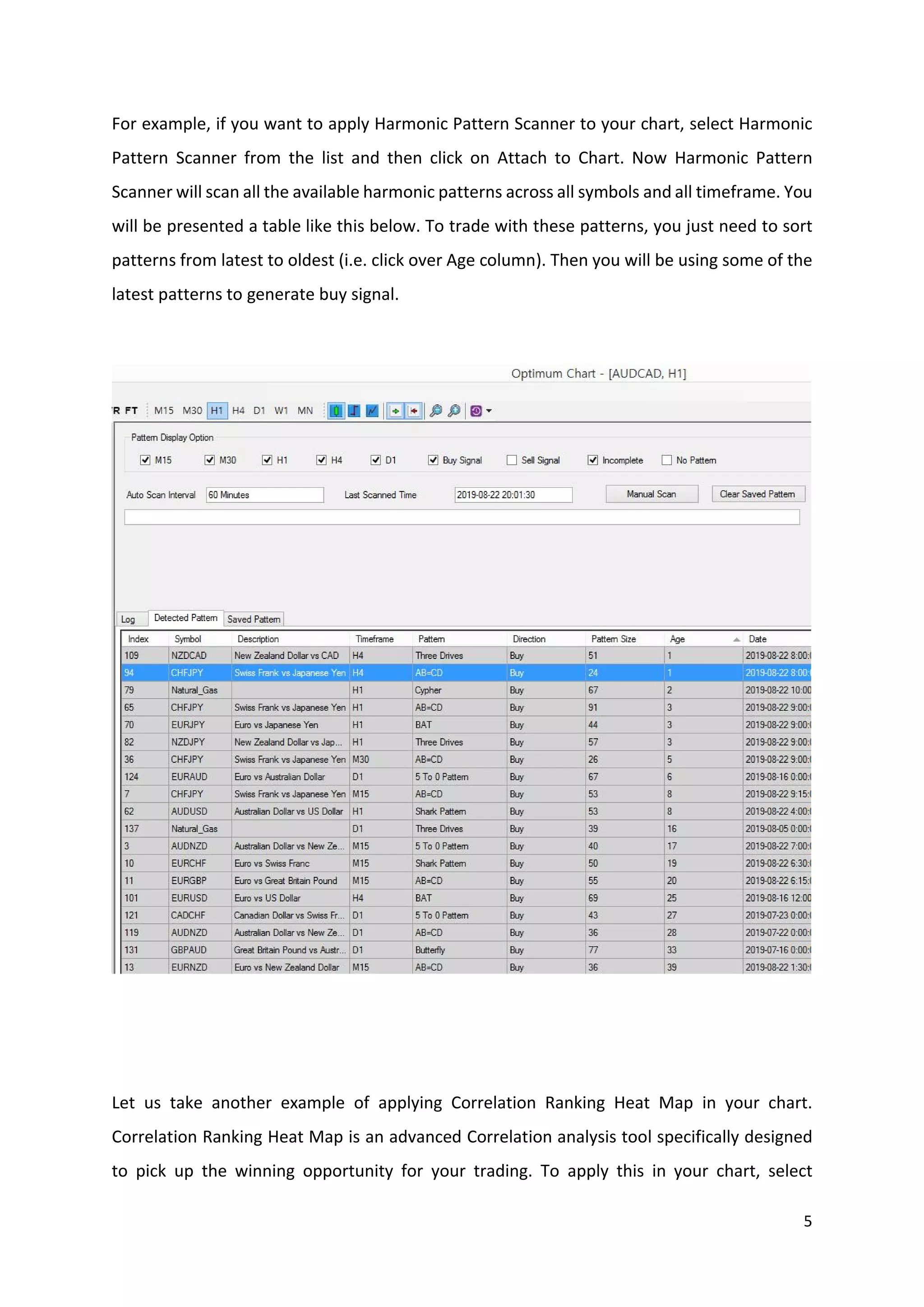 Optimum chart manual - user interface | PDF