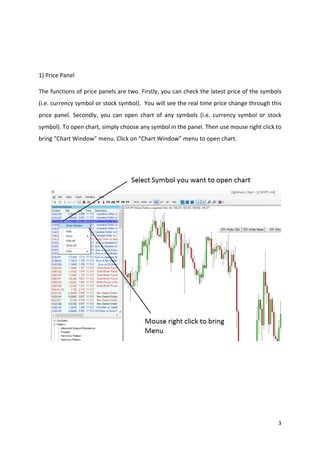 Optimum chart manual - user interface | PDF