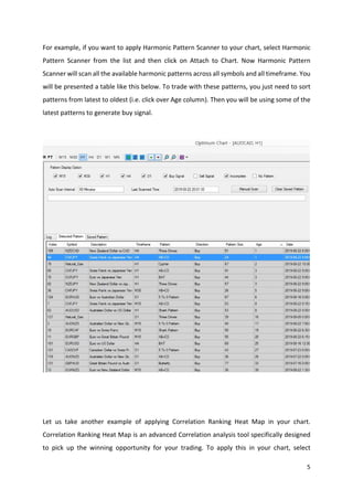 Optimum chart manual - user interface | PDF