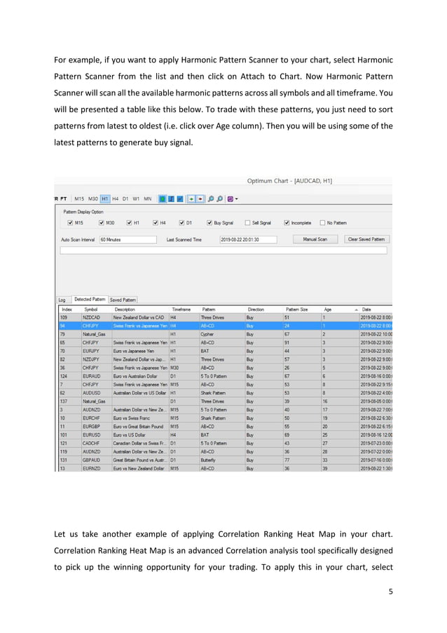 Optimum chart manual - user interface | PDF