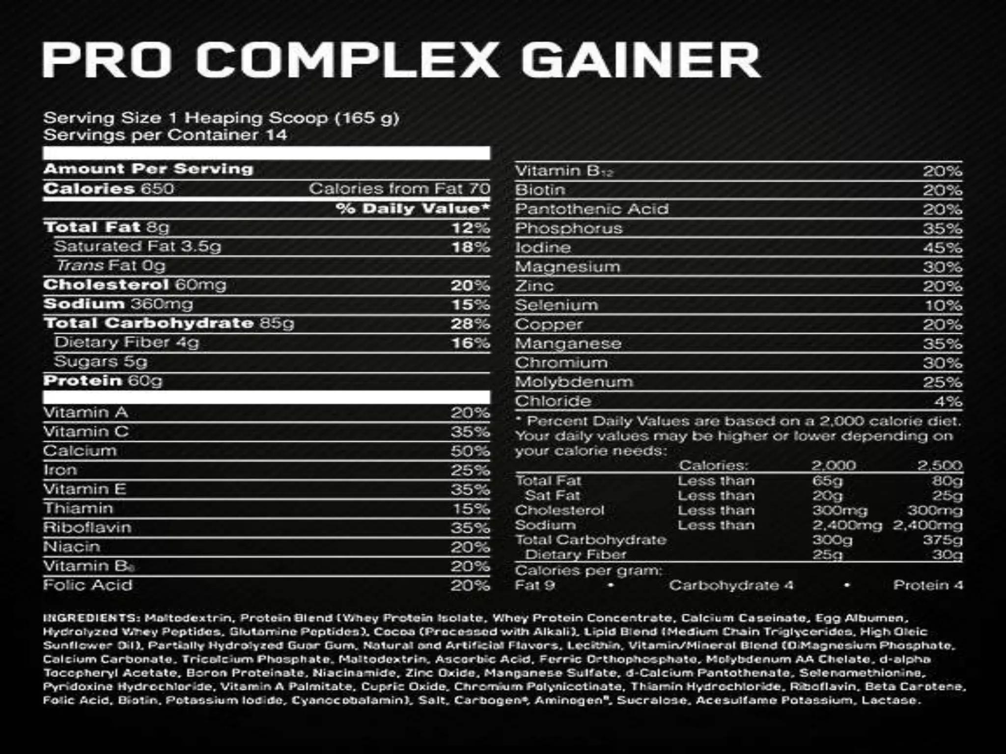 Optimum Nutrition Pro Complex Gainer | PPT Optimum Nutrition Pro Complex Gainer | PPT