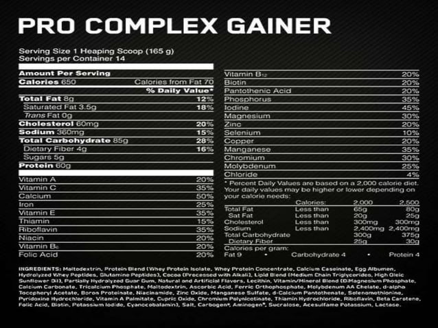 Optimum Nutrition Pro Complex Gainer