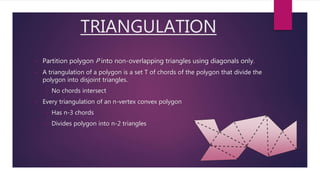 Optimum polygon triangulation | PPT