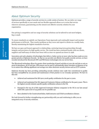 Optimum Security Info Doc | PDF