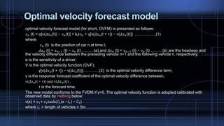 Review of Optimum speed model | PPTX | Physics | Science