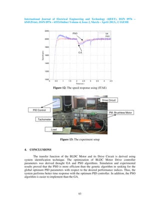 Optimum tuning of pid controller for a permanent magnet brushless dc motor | PDF