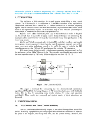 Optimum tuning of pid controller for a permanent magnet brushless dc motor | PDF