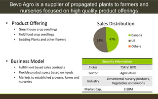 Optimum ventures - Bevo Agro - Take Private Proposal | PPTX