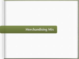 Understanding Merchandise Mix of Marks & Spencers store | PPT