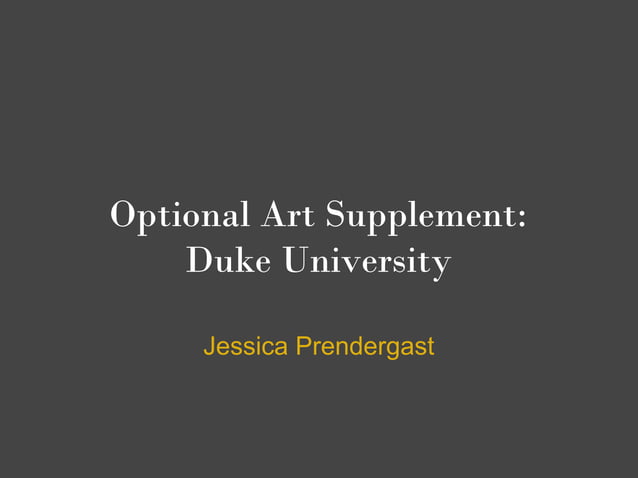 Optional art supplement_duke_university | PDF