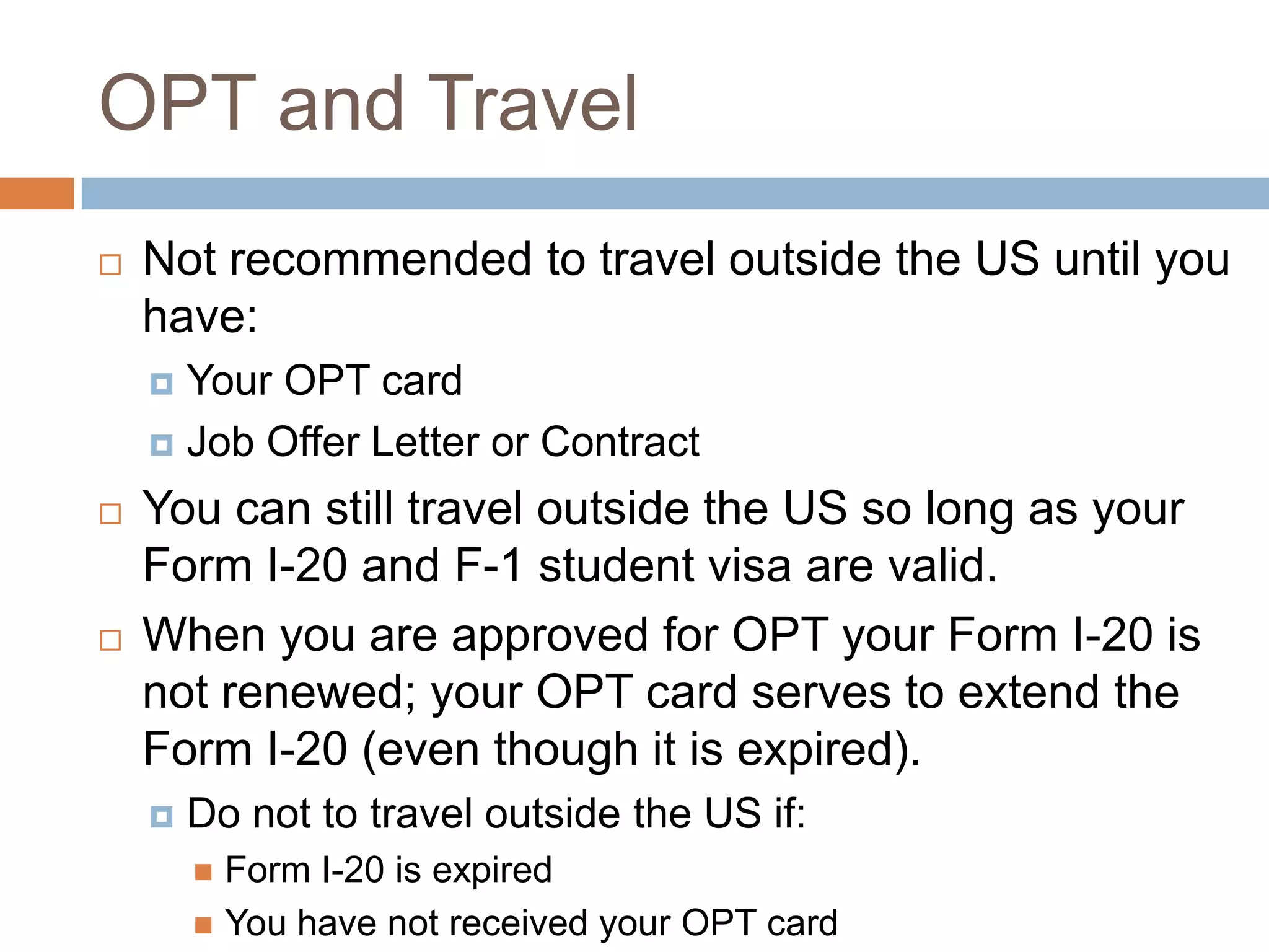Optional practical training powerpoint | PPT
