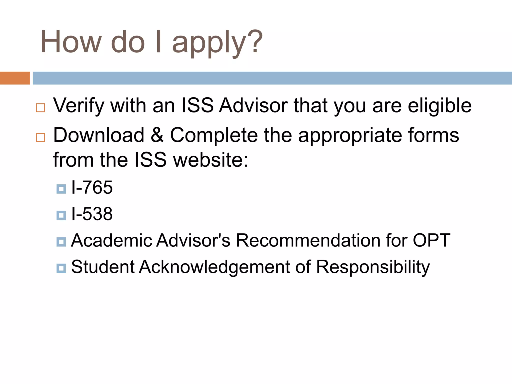 Optional practical training powerpoint | PPT