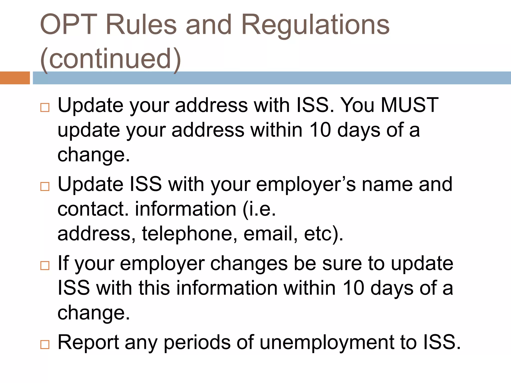 Optional practical training powerpoint | PPT