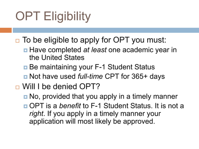 Optional practical training powerpoint | PPT