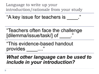 Optional Professional Development Handout Tutorial | PPT