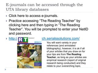 Optional Professional Development Handout Tutorial | PPT