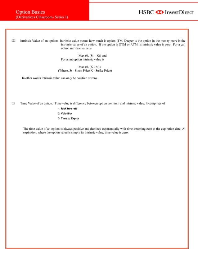 Option Basics | PDF