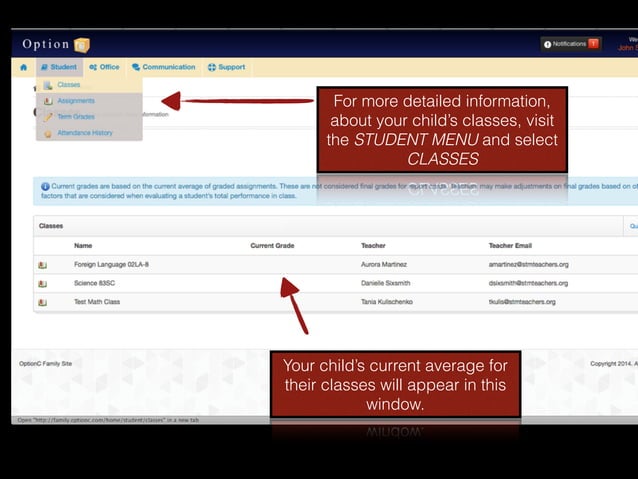 OptionC Parent Tutorial 2015-2016 | PPT
