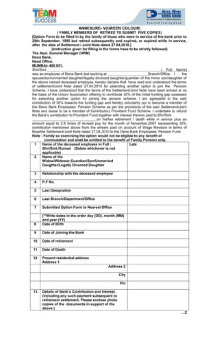 Option forms for pention | DOC