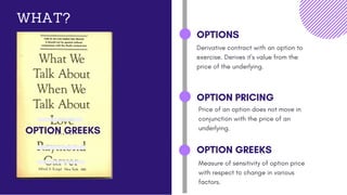 'Option greeks' Explained by CA Sangram Kakad | PDF | Business ...