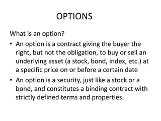 Option trading course | PPTX