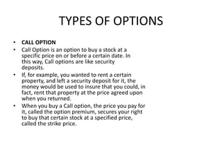 Option trading course | PPTX