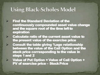 Option pricing model | PPTX