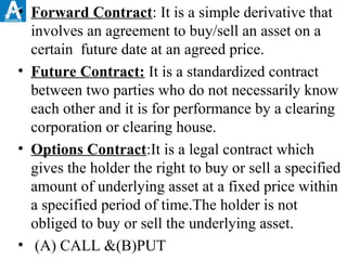 Futures and options | PPT