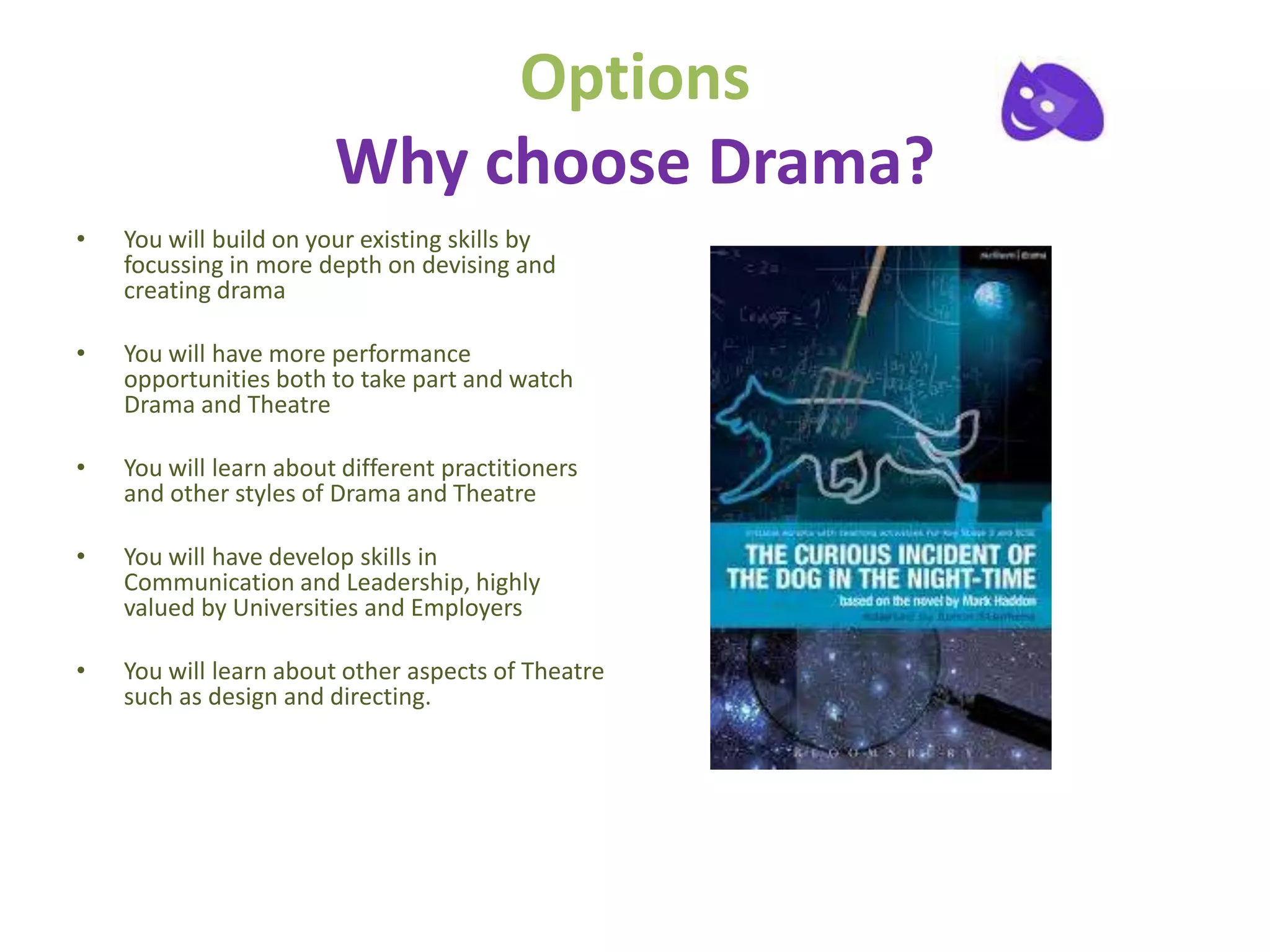 GCSE Drama Options evening information 2017 | PPT
