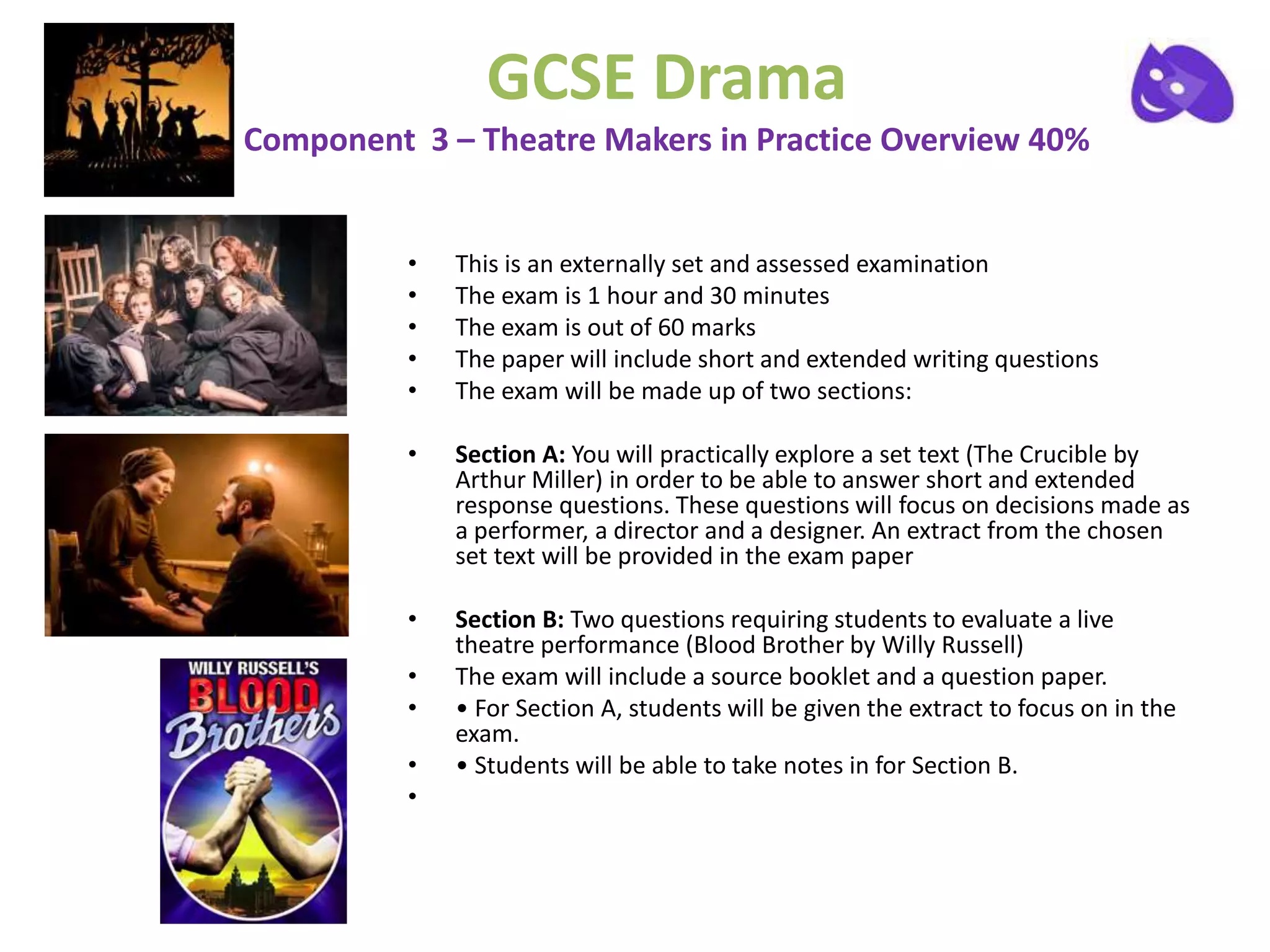 GCSE Drama Options evening information 2017 | PPT