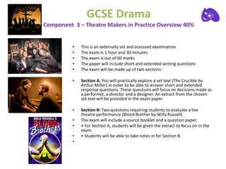 GCSE Drama Options evening information 2017 | PPT