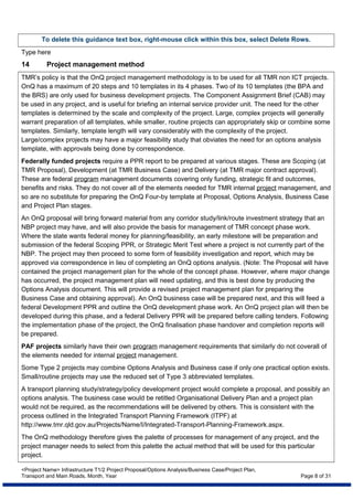 Options analysis template in major feasibility study | DOC