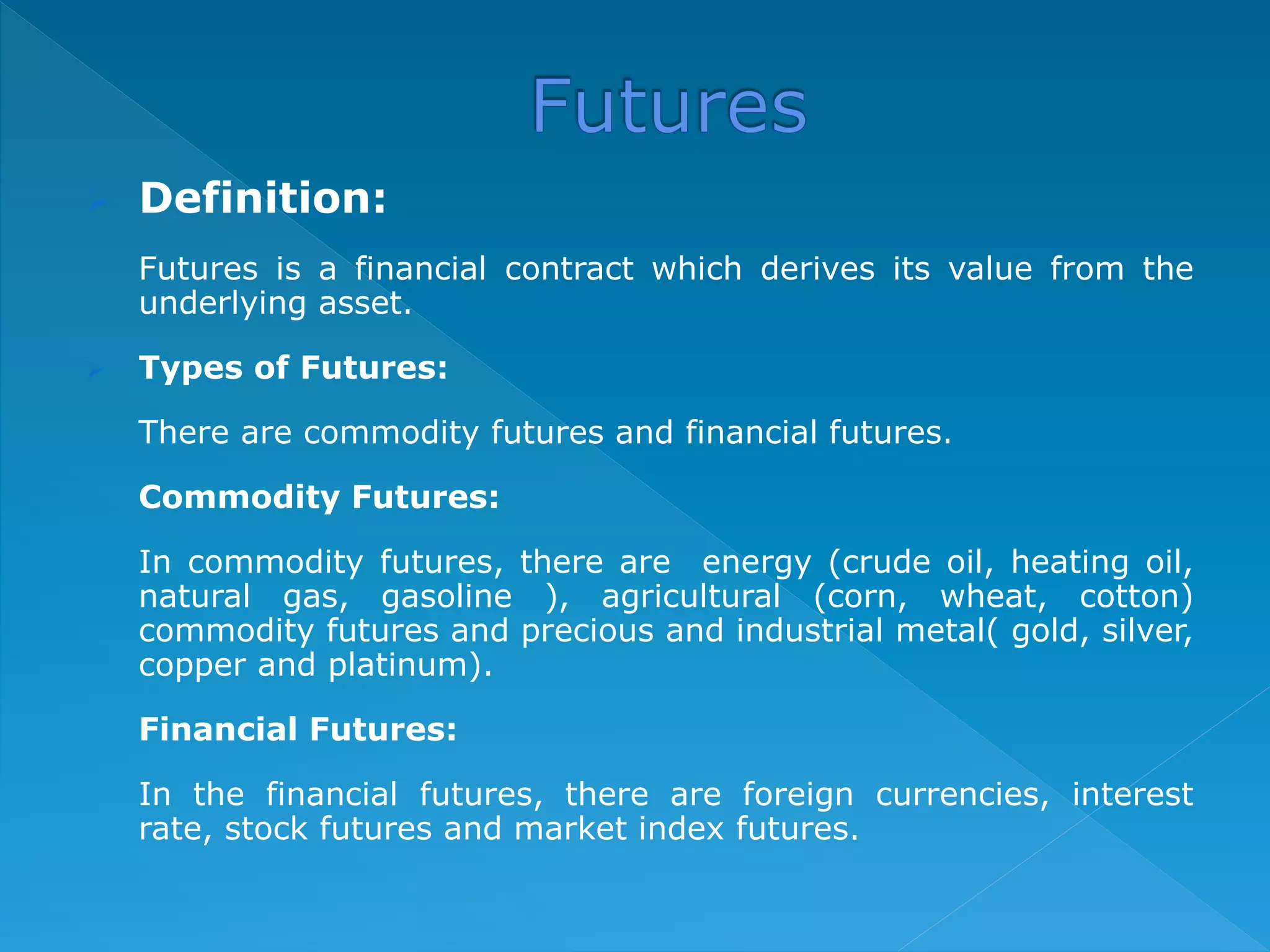 Options and futures | PPTX