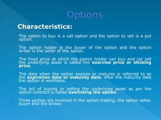 Options and futures | PPTX