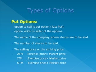Options and futures | PPTX