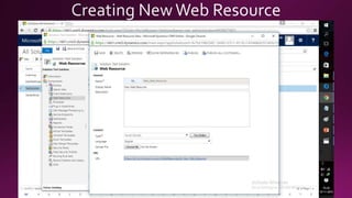 Option Set, Web Resource, Relationship & Mapping in Microsoft Dynamic CRM 2015 | PPTX