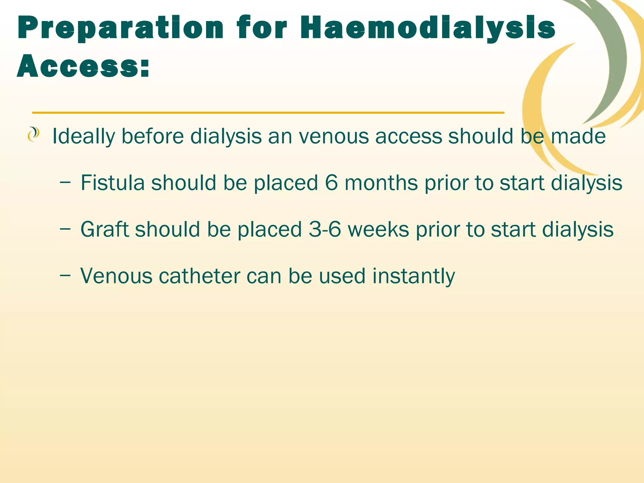 vascular access for dialysis access: seminar | PPT