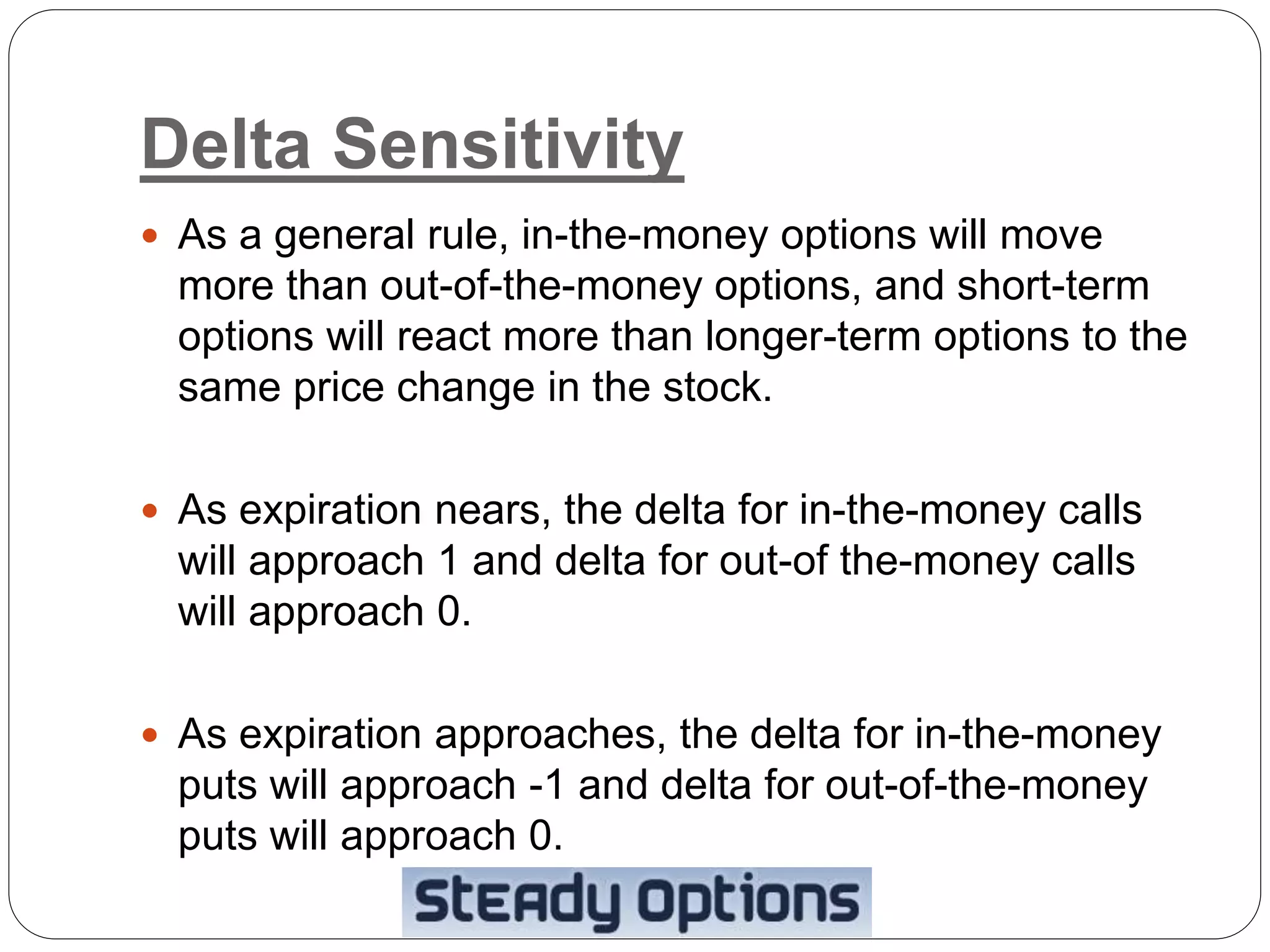 Options Greeks: The Delta | PPTX