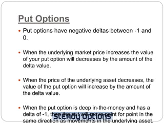 Options Greeks: The Delta | PPTX