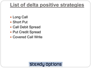 Options Greeks: The Delta | PPTX