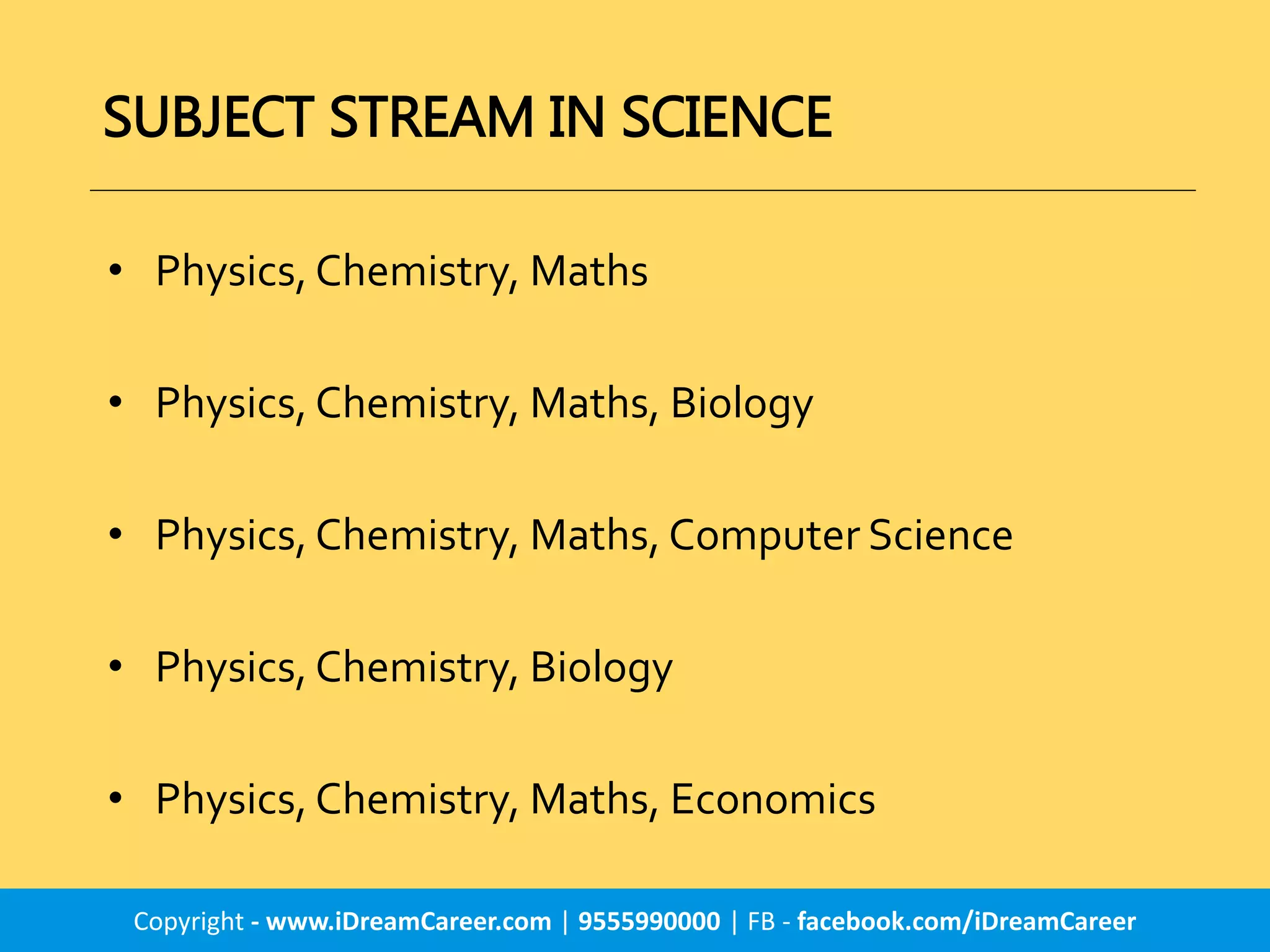 Career options in Science | PPTX