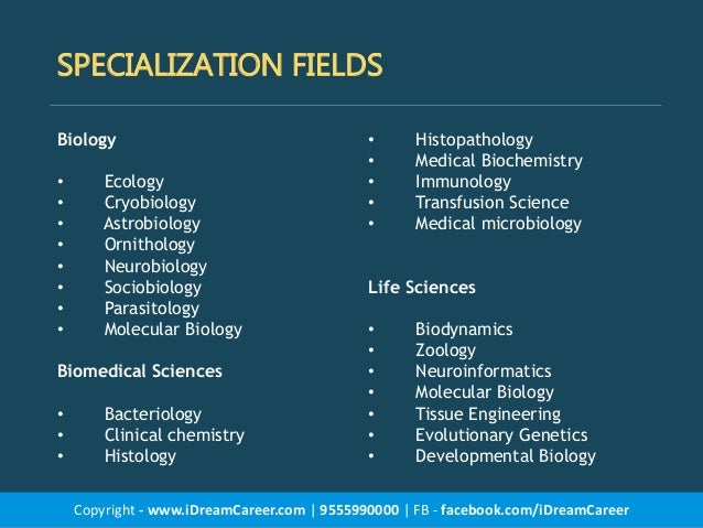 Career options in Science